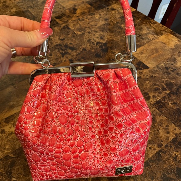 Beijo | Bags | Hot Pink Faux Snake Skin Beijo Bag Brand New And Never ...
